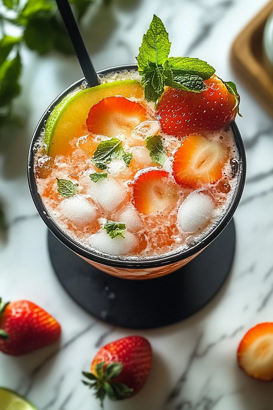 Strawberry Coconut Rum Cooler – Fast Comfort Food