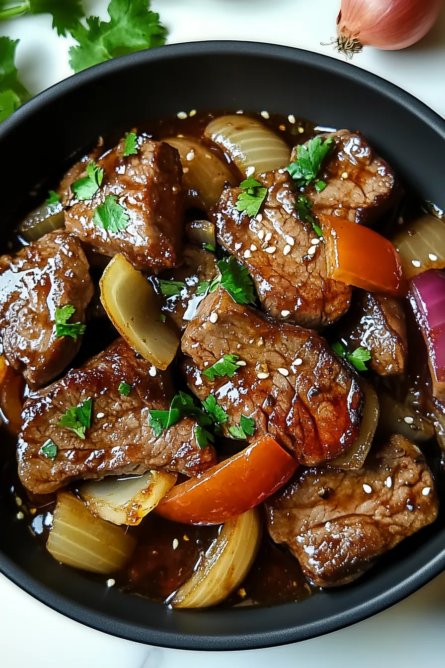 Sizzling Chinese Pepper Steak with Onions – Fast Comfort Food