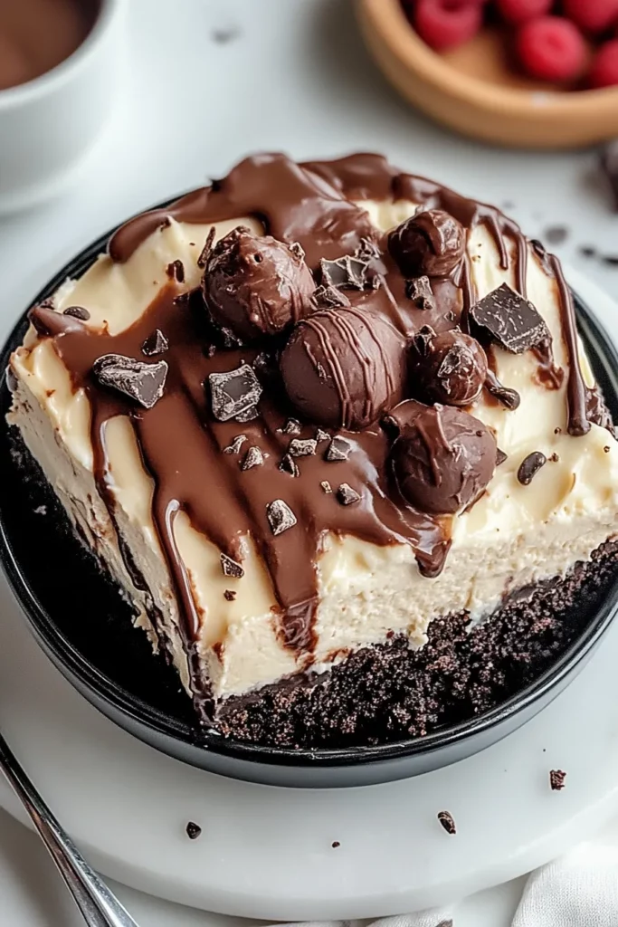 Hot Fudge Sundae Brownie Cheesecake – Fast Comfort Food
