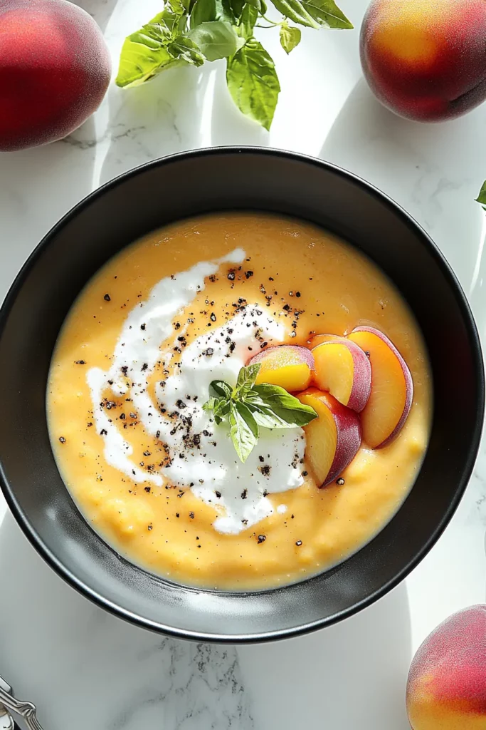 Chilled Peach Soup – Fast Comfort Food