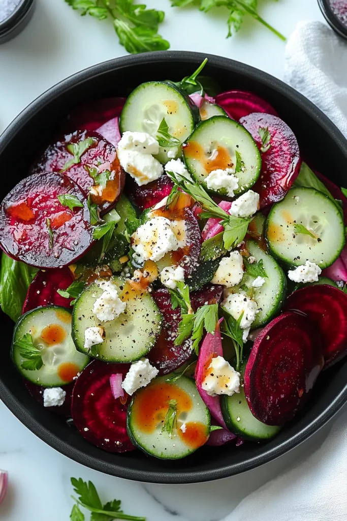 Fresh Beet and Cucumber Salad – Fast Comfort Food