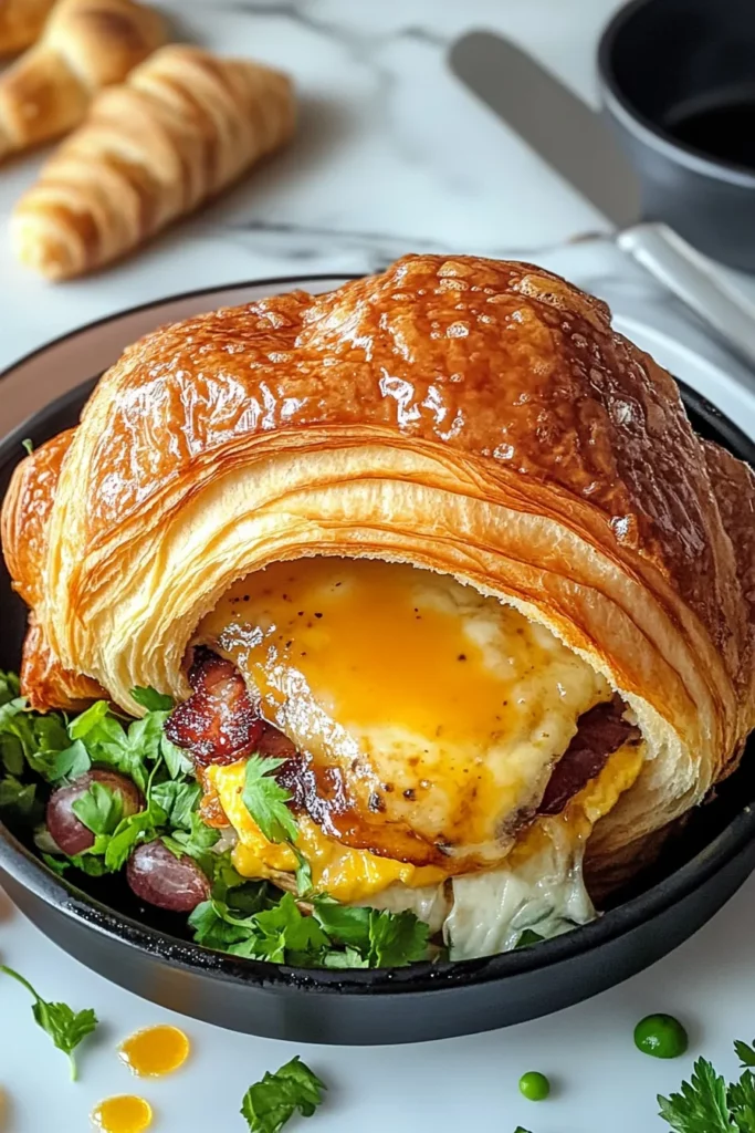 Irresistible Maple Mustard Croissant Breakfast Sandwich – Fast Comfort Food