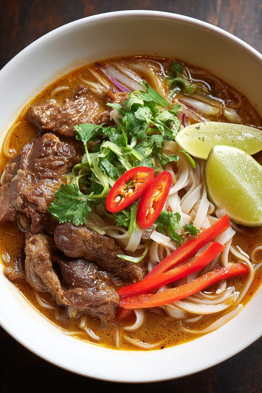 Satay Beef Noodle Soup – Fast Comfort Food