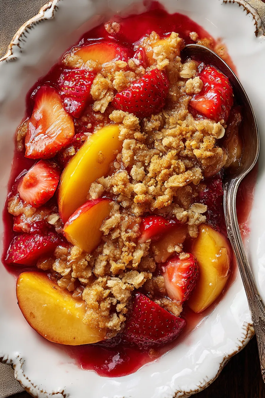 Strawberry Peach Crisp – Fast Comfort Food