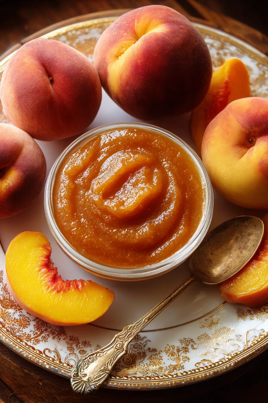 Sweetly Spiced Smooth Peach Butter – Fast Comfort Food