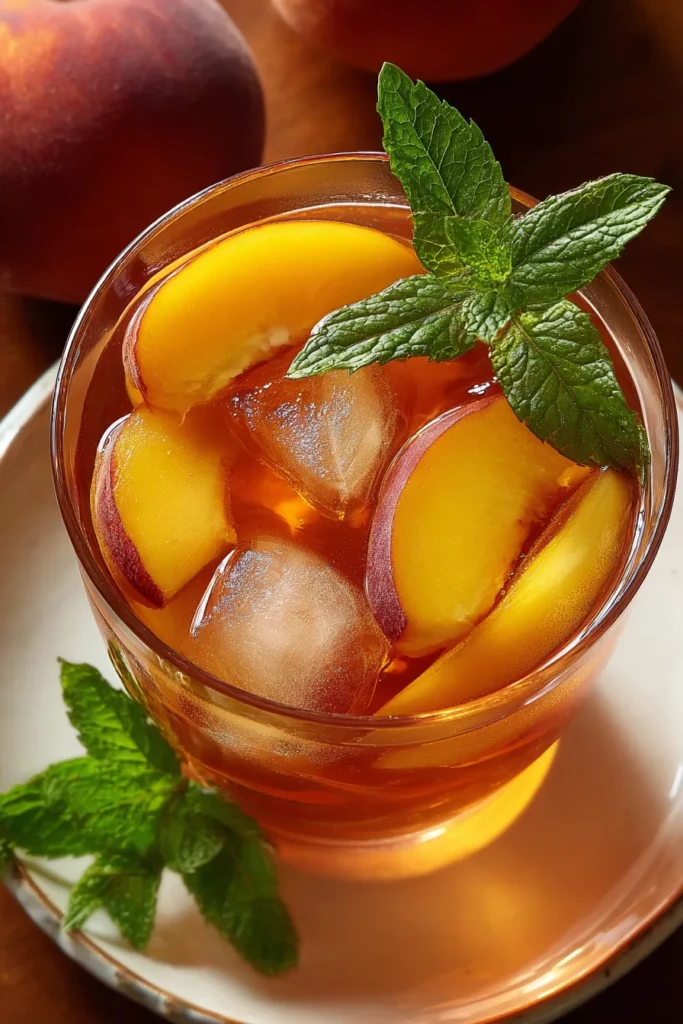 Peach Iced Tea – Fast Comfort Food
