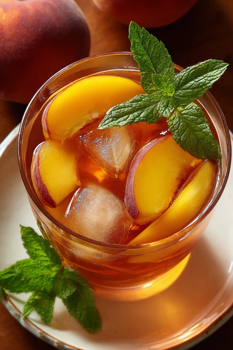 Peach Iced Tea – Fast Comfort Food