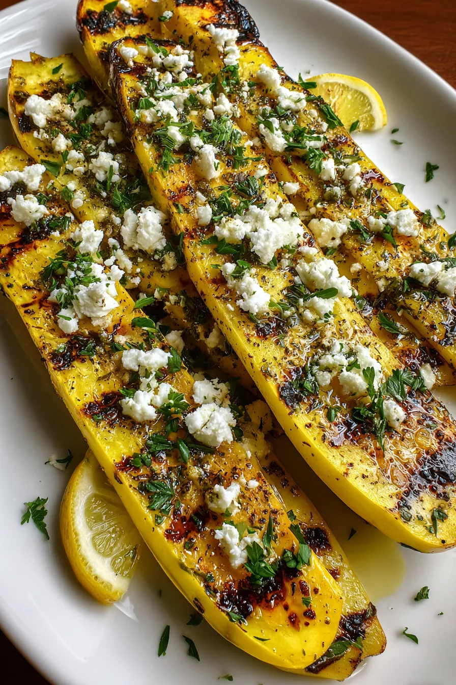 Grilled Mediterranean Yellow Squash – Fast Comfort Food