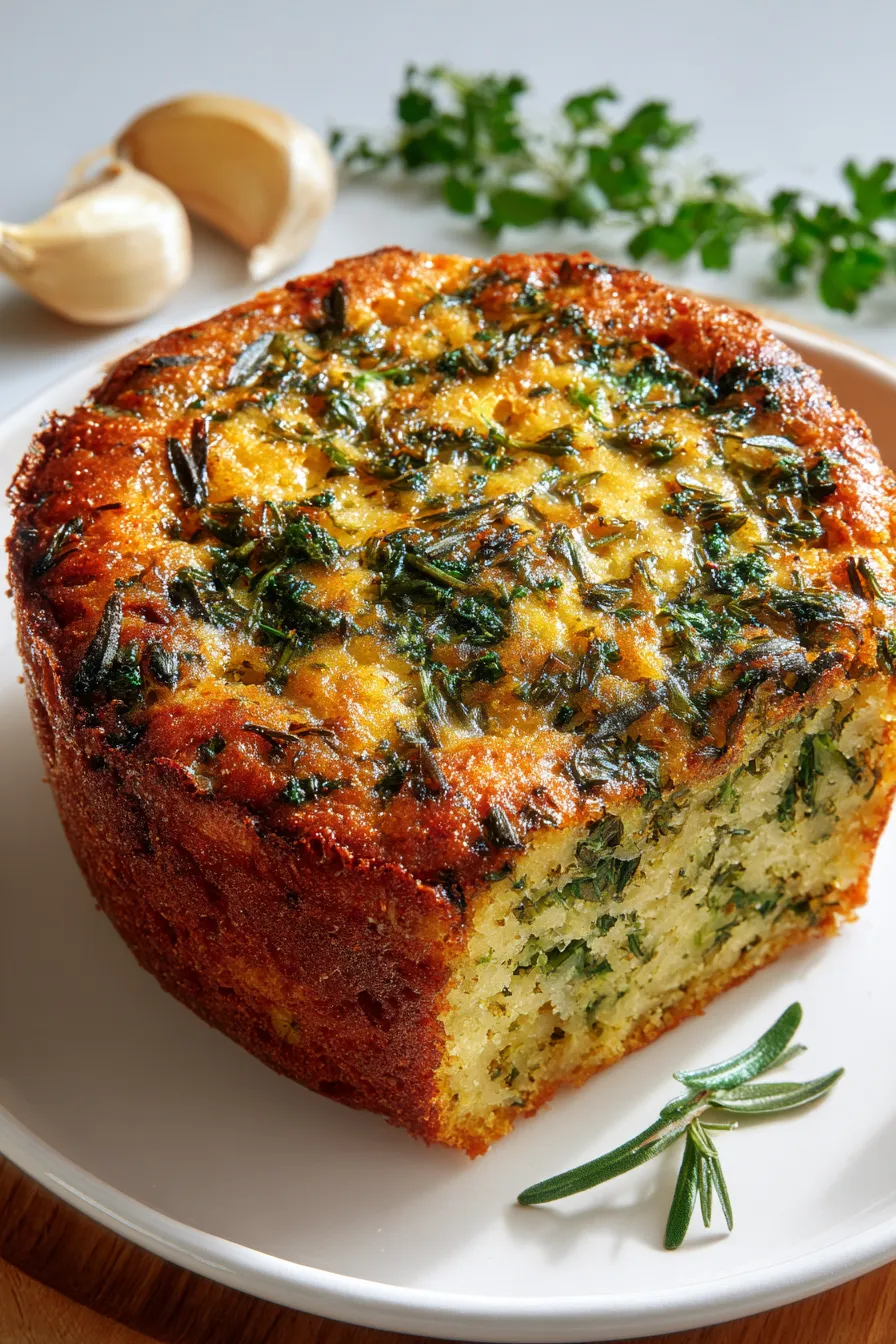 Savoury Herb-Infused Baked Cake – Fast Comfort Food