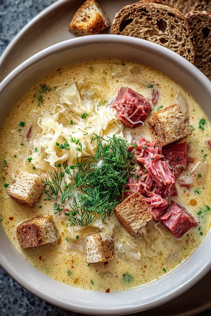 Creamy Reuben Soup – Fast Comfort Food