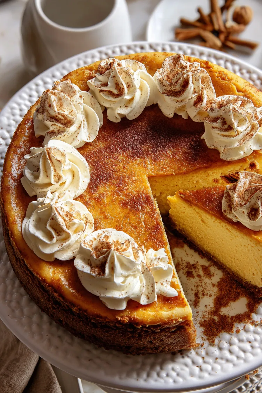 Spiced Creamy Baked Pumpkin Cheesecake – Fast Comfort Food