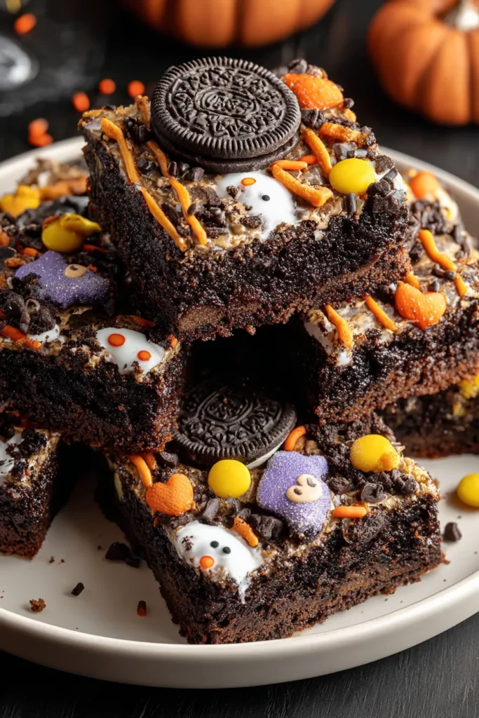 Halloween Oreo Cookie Boo Brownies – Fast Comfort Food
