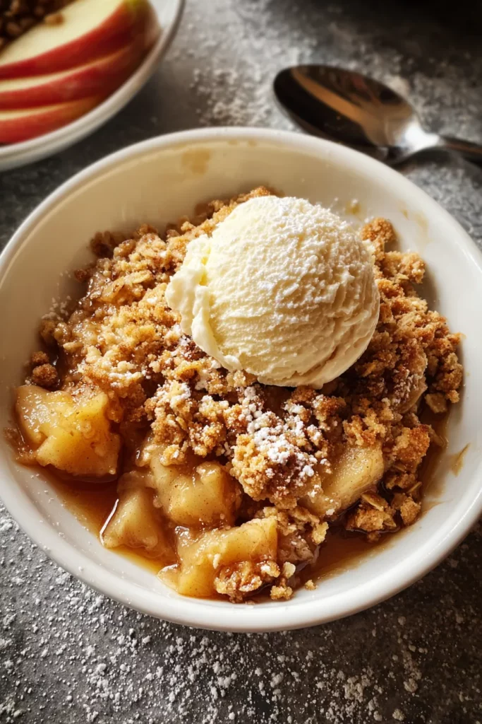 Single Serving Apple Crumble – Fast Comfort Food