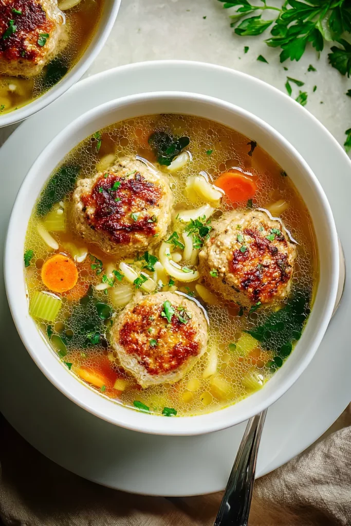 Chicken Meatball Soup – Fast Comfort Food