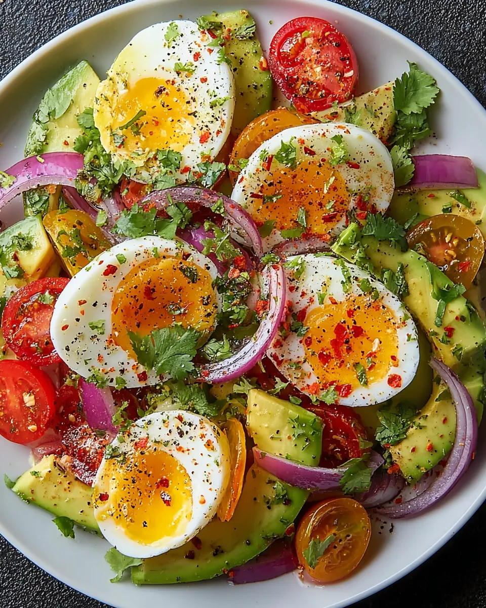 Workout Egg Avocado Salad – Fast Comfort Food