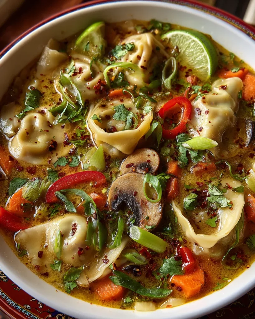 Cozy Thai Potsticker Soup – Fast Comfort Food