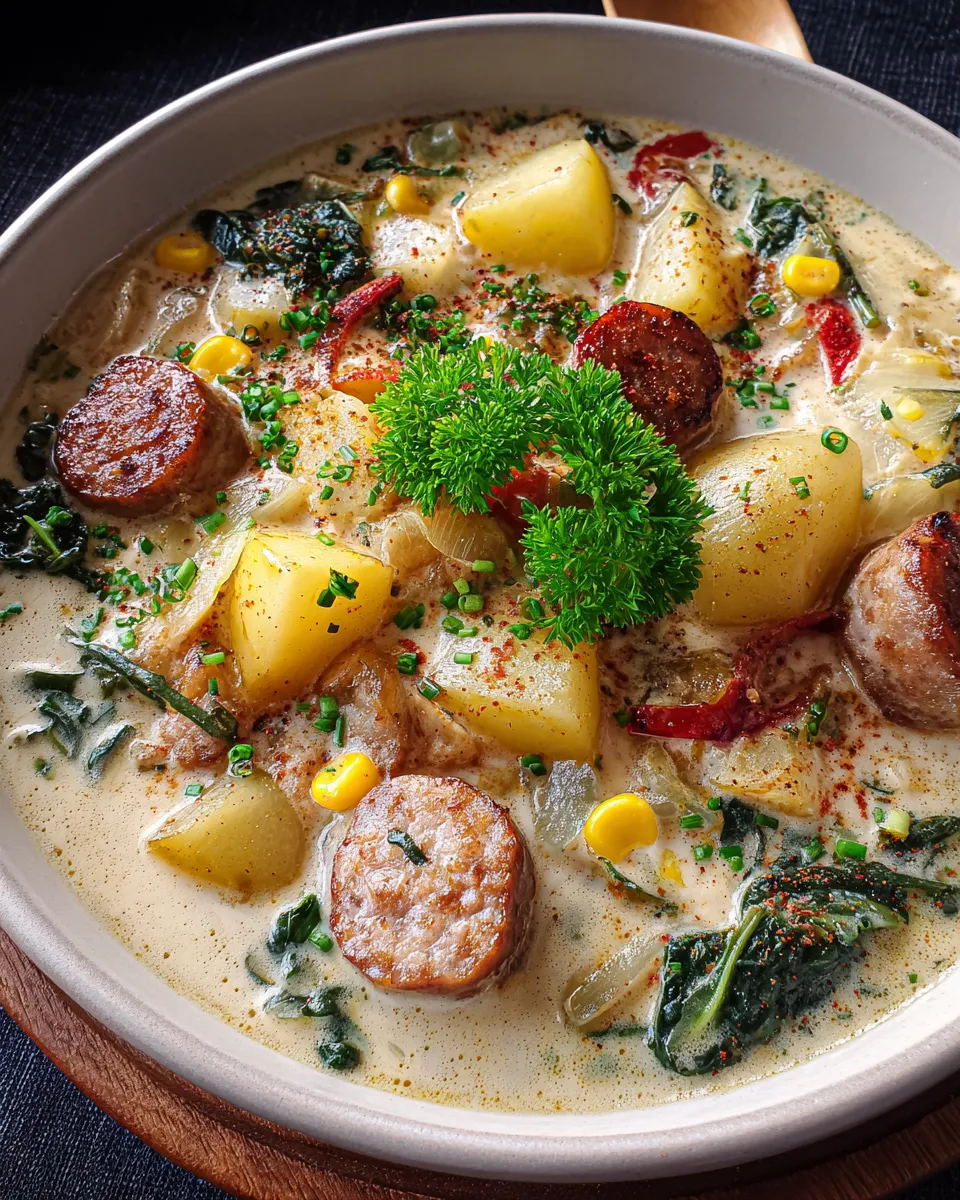 Creamy Sausage & Potato Chowder – Fast Comfort Food