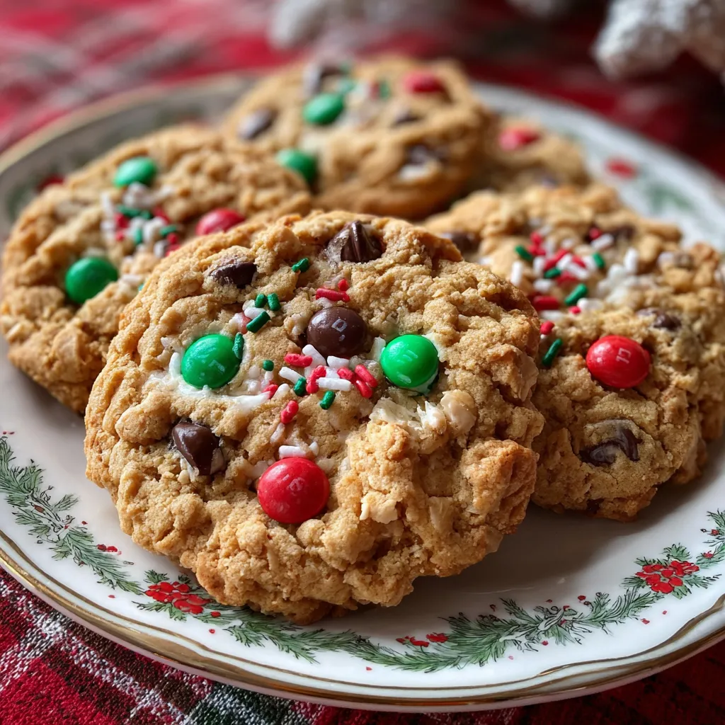 Christmas Monster Cookies – Fast Comfort Food
