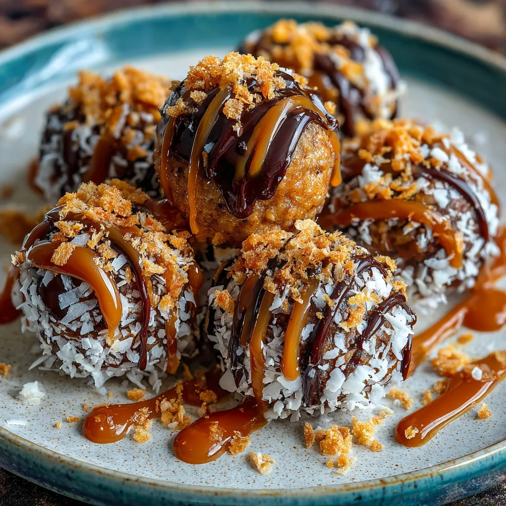 Decadent No-Bake Samoa Truffles with Toasted Coconut and Rich Caramel ...