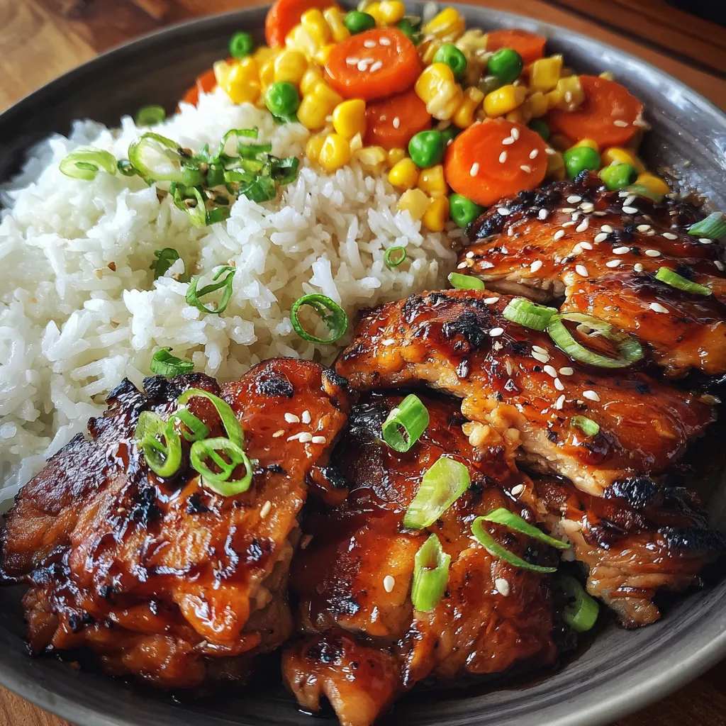 Honey BBQ Chicken Rice – Fast Comfort Food