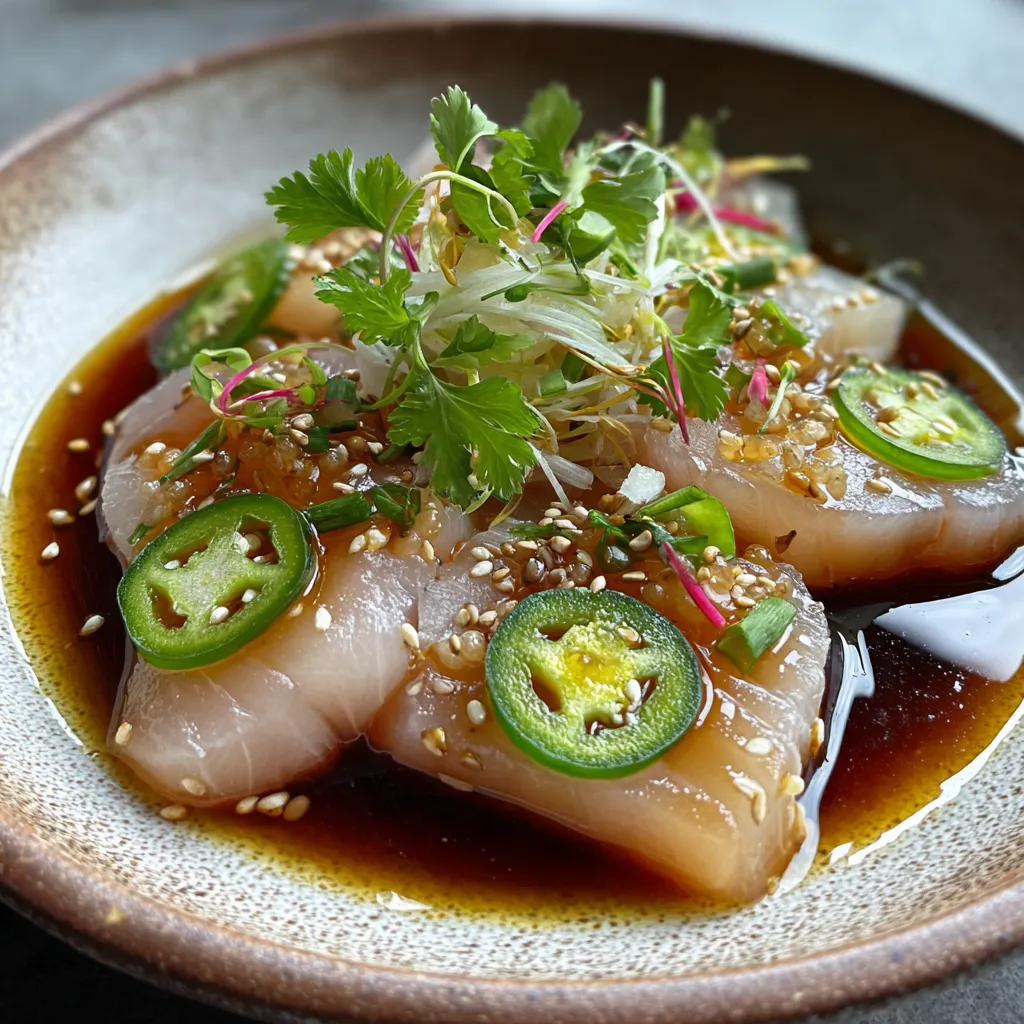 Hamachi Crudo with Yuzu Ponzu Sauce – Fast Comfort Food