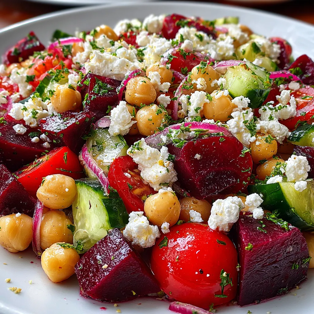 Chickpea Beet and Feta Salad – Fast Comfort Food