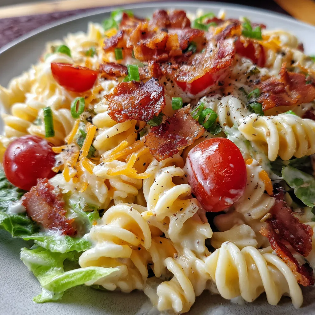 Tasty BLT Pasta Salad With Creamy Ranch Dressing – Fast Comfort Food