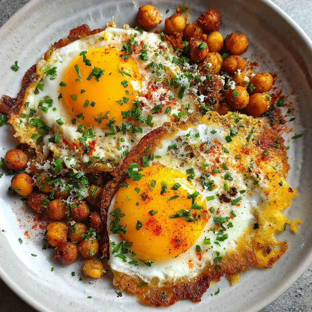 Chickpea Fried Eggs – Fast Comfort Food