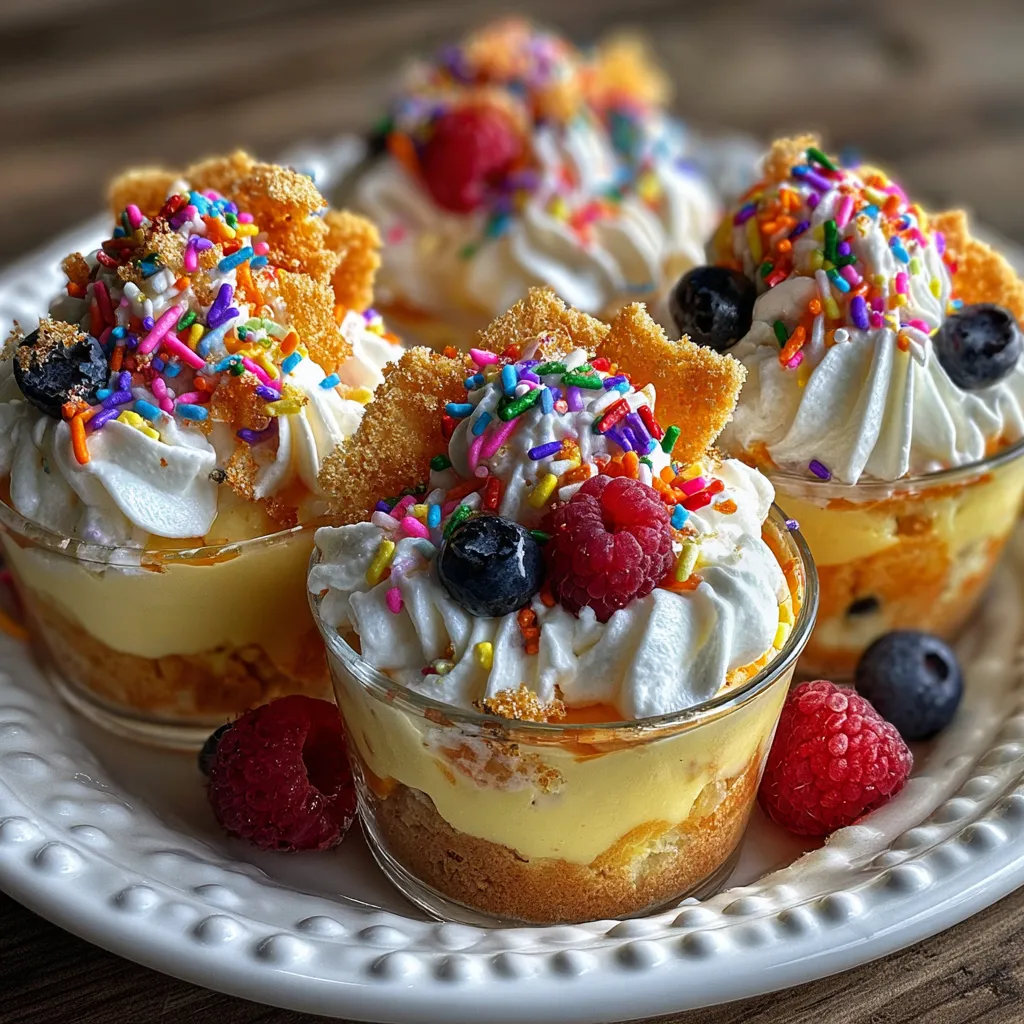 Birthday Cake Dessert Cups – Fast Comfort Food