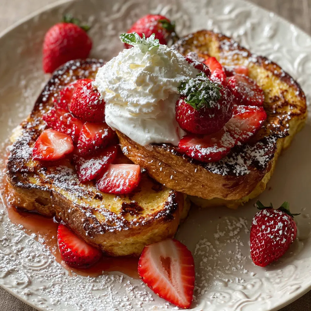 Baked Strawberries and Cream French Toast – Fast Comfort Food