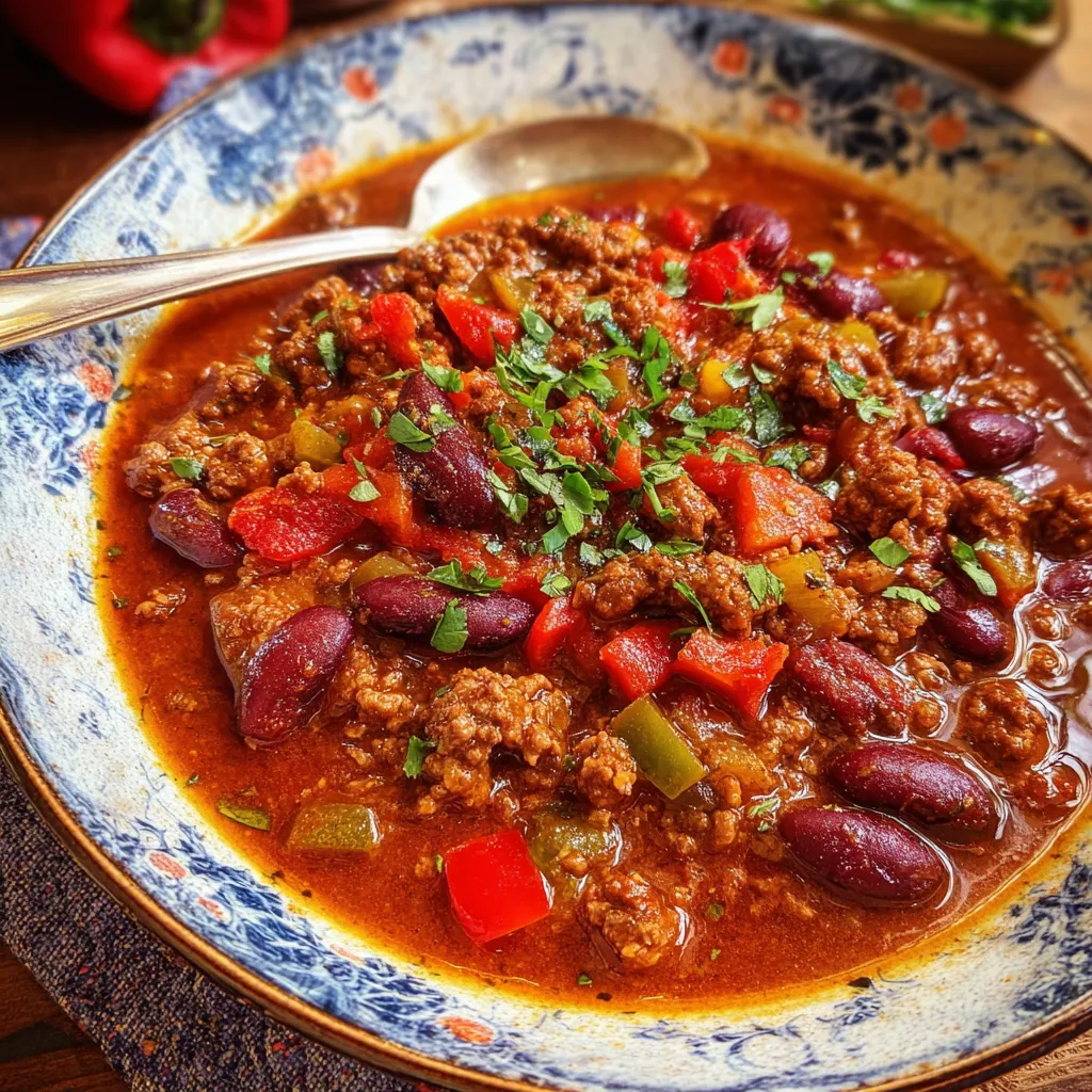 Smoky Hearty Slow-Cooked Copycat Chili – Fast Comfort Food