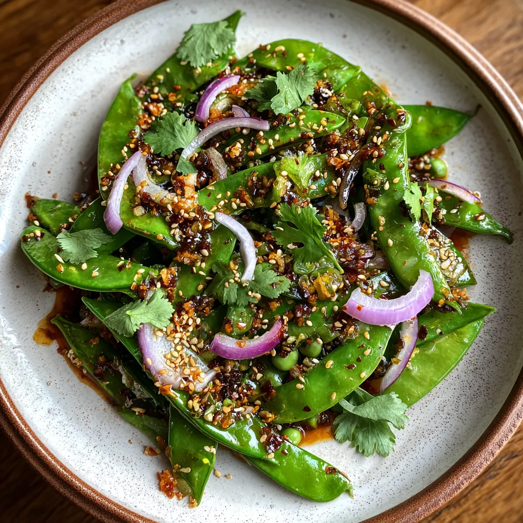 Chili Crisp Snap Pea Salad – Fast Comfort Food