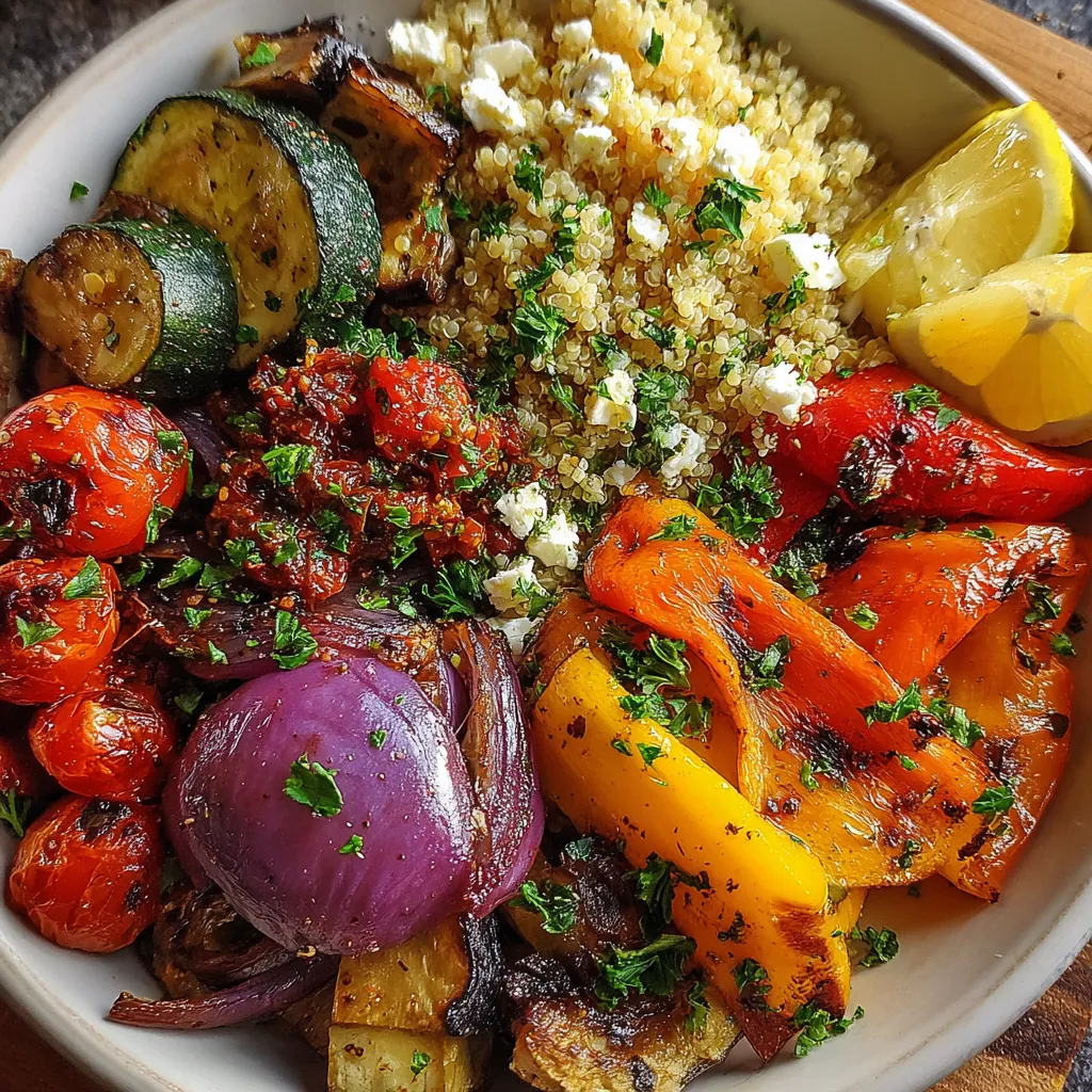 Mediterranean Roasted Veggie Bowl – Fast Comfort Food